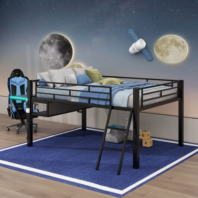 Full mid loft bed store